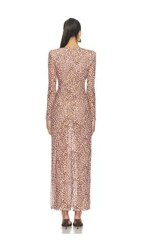 PatBO Panthera Tulle Maxi Dress