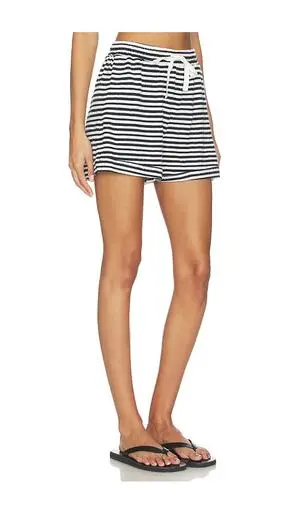 BOBI Folded Hem Knit Jersey Shorts