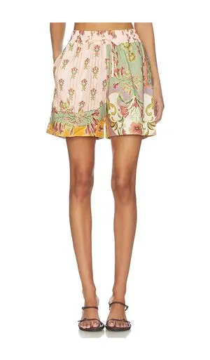 Agua Bendita Renata Patchwork Print Shorts - Multi