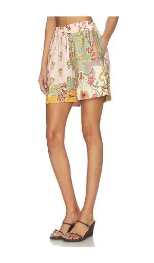 Agua Bendita Renata Patchwork Print Shorts - Multi