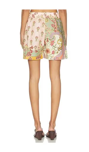 Agua Bendita Renata Patchwork Print Shorts - Multi