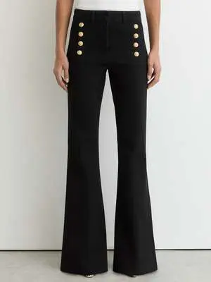 REISS Athena Flared Jeans - Black