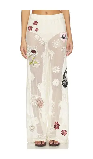 Agua Bendita Juliette Pants - Ivory