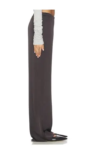FAVORITE DAUGHTER The Effortless Wide Leg Trousers - Brown