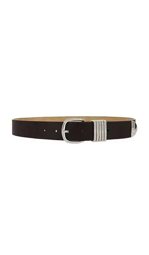 PETIT MOMENTS Cleo Belt With Silver-tone Hardware - Brown