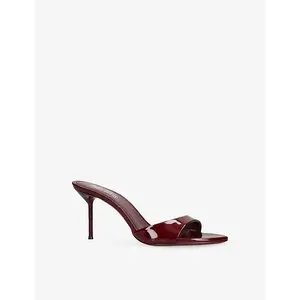 Paris Texas Lidia 70 Patent-leather Heeled Mules - Wine