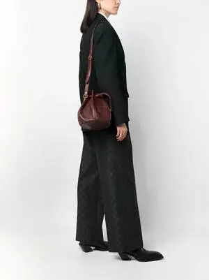 Cartier 2000s Logo-embossed Bucket Bag