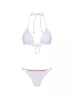 AMIR SLAMA Tie-detail Two-piece Bikini Set - White