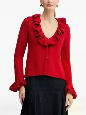 Luisa Spagnoli Ruffled Cardigan