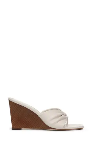 Veronica Beard Tullia Wedge Sandal - Ecru