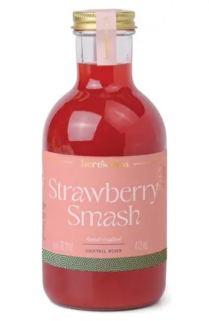 HERE'S HOW Strawberry Smash Cocktail Mixer - No Color