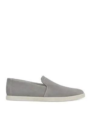 Vince Sean Suede Loafers - Smoke Grey