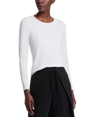 Eileen Fisher Sheer Knit Round Neck Tee