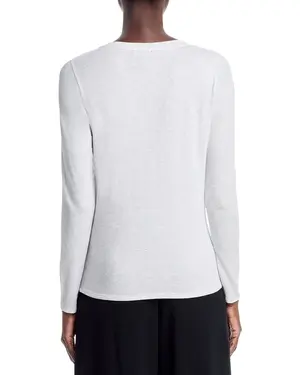 Eileen Fisher Sheer Knit Round Neck Tee