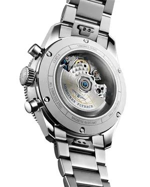 LONGINES Spirit Chronograph, 39mm - Silver/blue