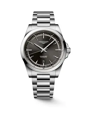 LONGINES Conquest 41mm Watch - Silver/black
