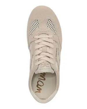Sam Edelman Lace Up Sneakers - New Ecru/modern Ivory