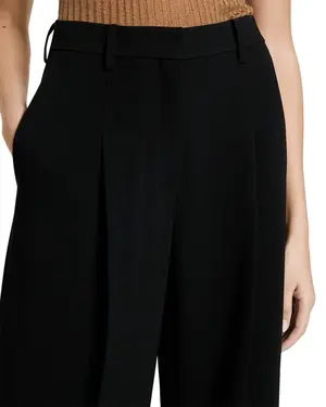 Theory Wide Leg Pleated Trousers