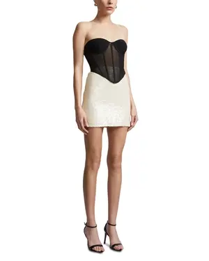 Bcbgmaxazria Mila Corset Mini Dress