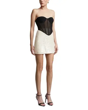 Bcbgmaxazria Mila Corset Mini Dress