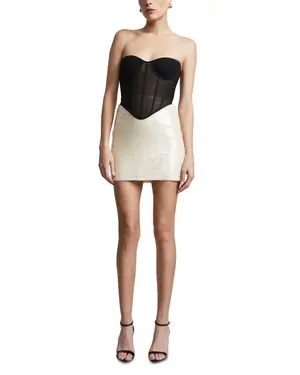 Bcbgmaxazria Mila Corset Mini Dress