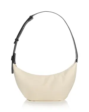 Aqua Canvas Sling Hobo Bag
