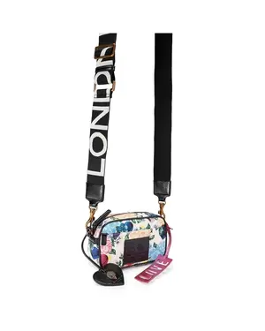 Kurt Geiger Floral Cotton Southbank Mini Camera Crossbody Bag