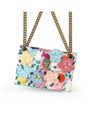 Kurt Geiger Kensington Embellished Floral Mini Bag