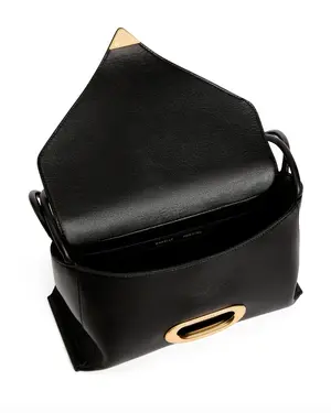 WANDLER Veneto Leather Shoulder Bag - Black