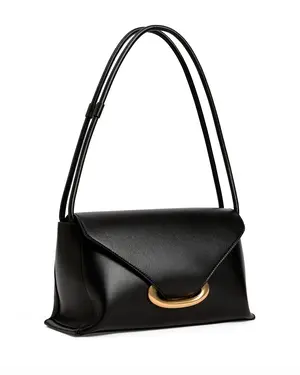 WANDLER Veneto Leather Shoulder Bag - Black