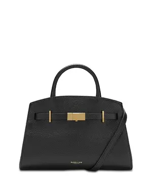 DEMELLIER Hudson Small Leather Handbag - Black