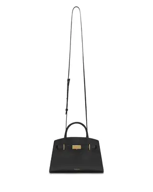 DEMELLIER Hudson Small Leather Handbag - Black