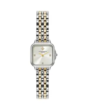 OLIVIA BURTON Mini Grosvenor Two Tone Watch - White/two Tone