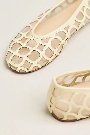 Maeve Circle Cutout Ballerina Flats