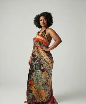 LUNAVERSOUL Energy Muse Silk-satin Blend Midi Slip Dress