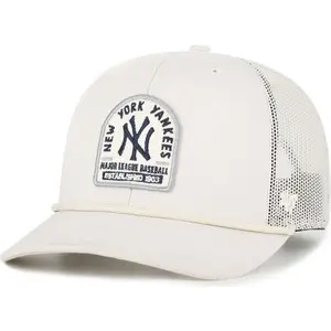 '47 New York Yankees Gravestone Adjustable Trucker Hat - Cream
