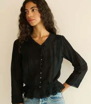 DÔEN Hillock Top - Black