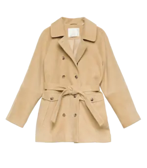 DÔEN Hutton Suede Trench
