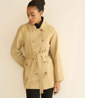 DÔEN Hutton Suede Trench
