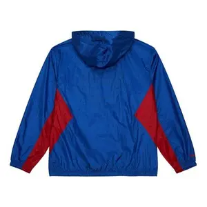 Mitchell & Ness Detroit Pistons Playmaker Full-zip Hooded Windbreaker Jacket