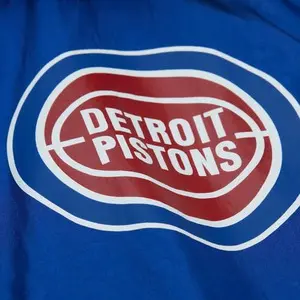 Mitchell & Ness Detroit Pistons Playmaker Full-zip Hooded Windbreaker Jacket