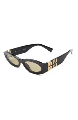 Miu Miu 54mm Rectangular Full Rim Sunglasses