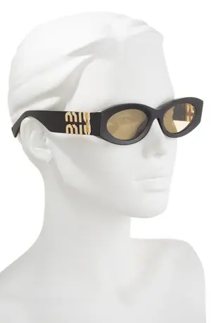 Miu Miu 54mm Rectangular Full Rim Sunglasses