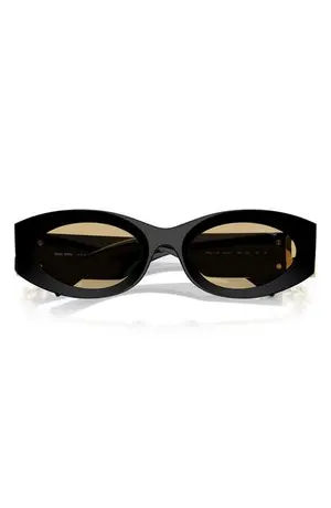 Miu Miu 54mm Rectangular Full Rim Sunglasses