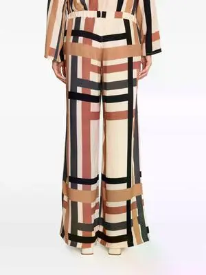 AMIR SLAMA Geometric Pattern Wide Leg Trousers