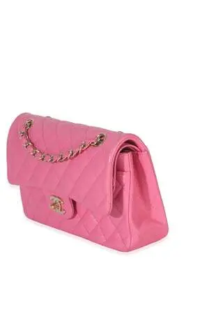 Chanel 22p Quilted Caviar Classic Double Flap Bag - Pink