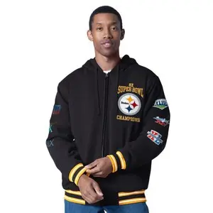 G-III SPORTS BY CARL BANKS Pittsburgh Steelers Power Forward Hooded Jacket - Black