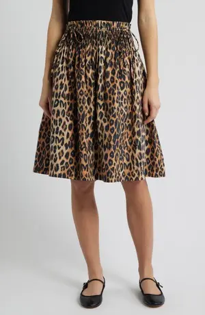 DAMSON MADDER Lilo Leopard Spot Convertible Minidress