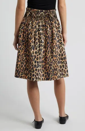 DAMSON MADDER Lilo Leopard Spot Convertible Minidress