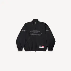 Balenciaga 3b Football Tracksuit Jacket - Black